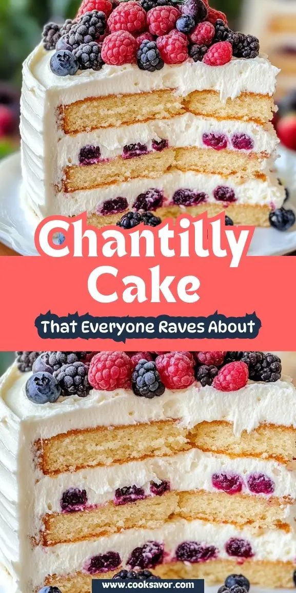 The Best Chantilly Cake Recipe : Fresh, Creamy & Dreamy