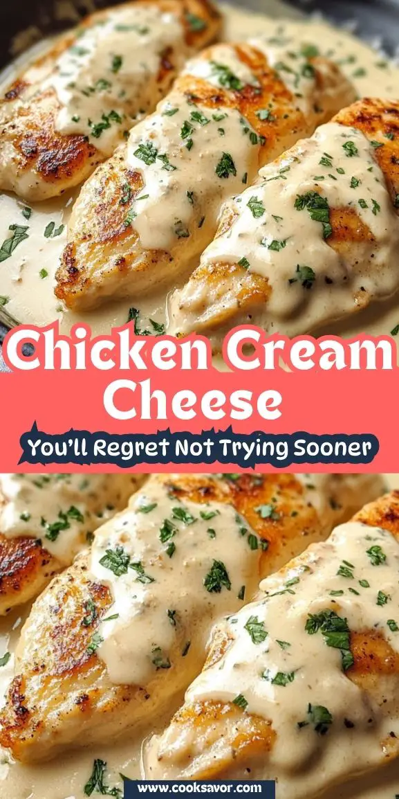 Chicken Cream Cheese Recipe – Rich, Easy & Comforting Dinner
