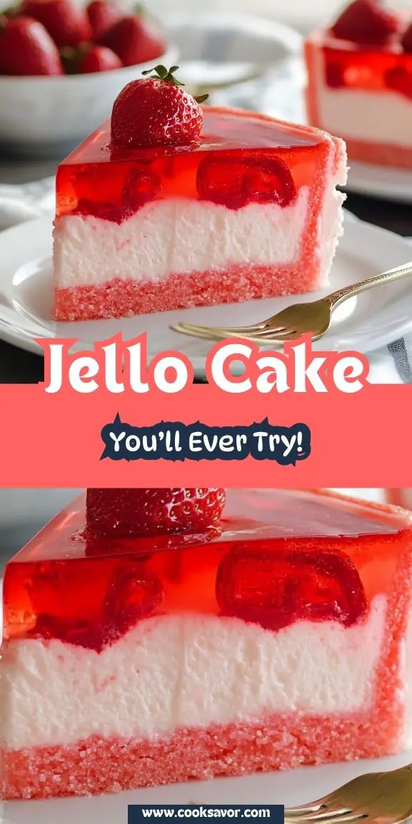 Easy Jello Cake Recipe – Colorful, Moist & Irresistible!