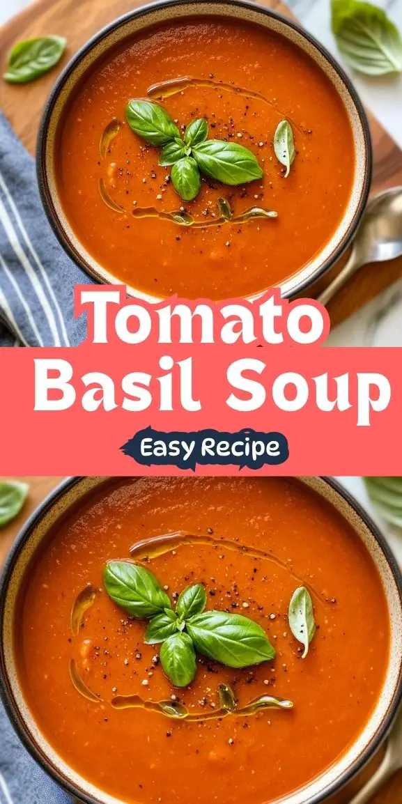 Easy Tomato Basil Soup Recipe