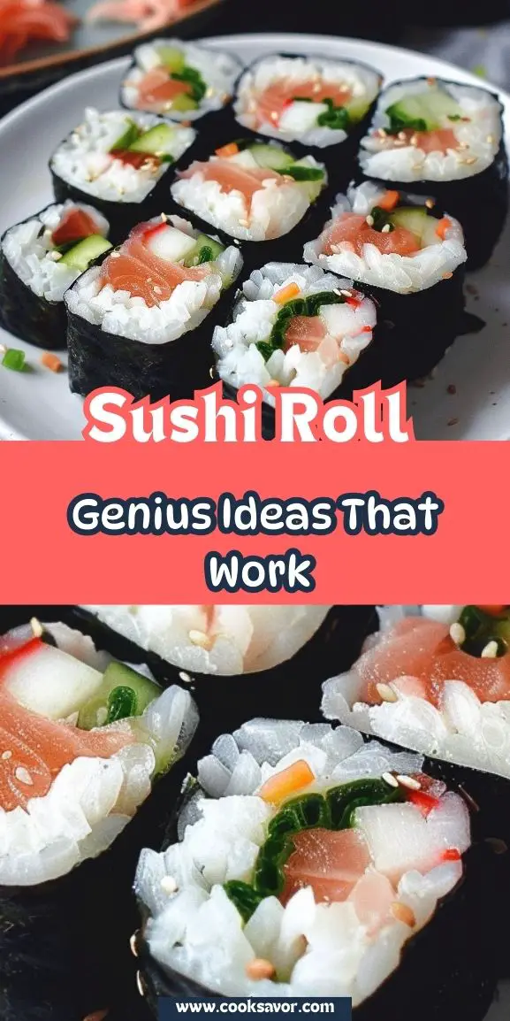 Easy sushi roll recipe with salmon
