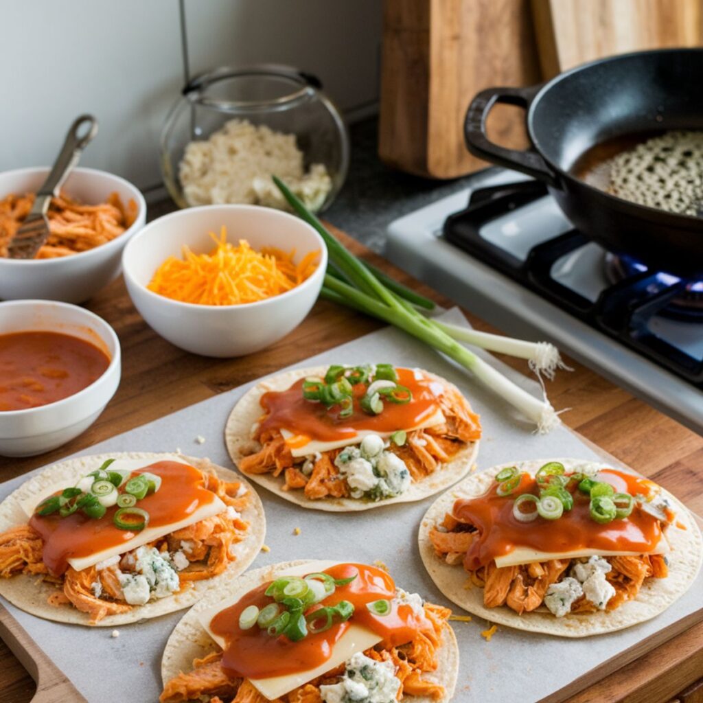 Easy Buffalo Chicken Quesadilla Recipe