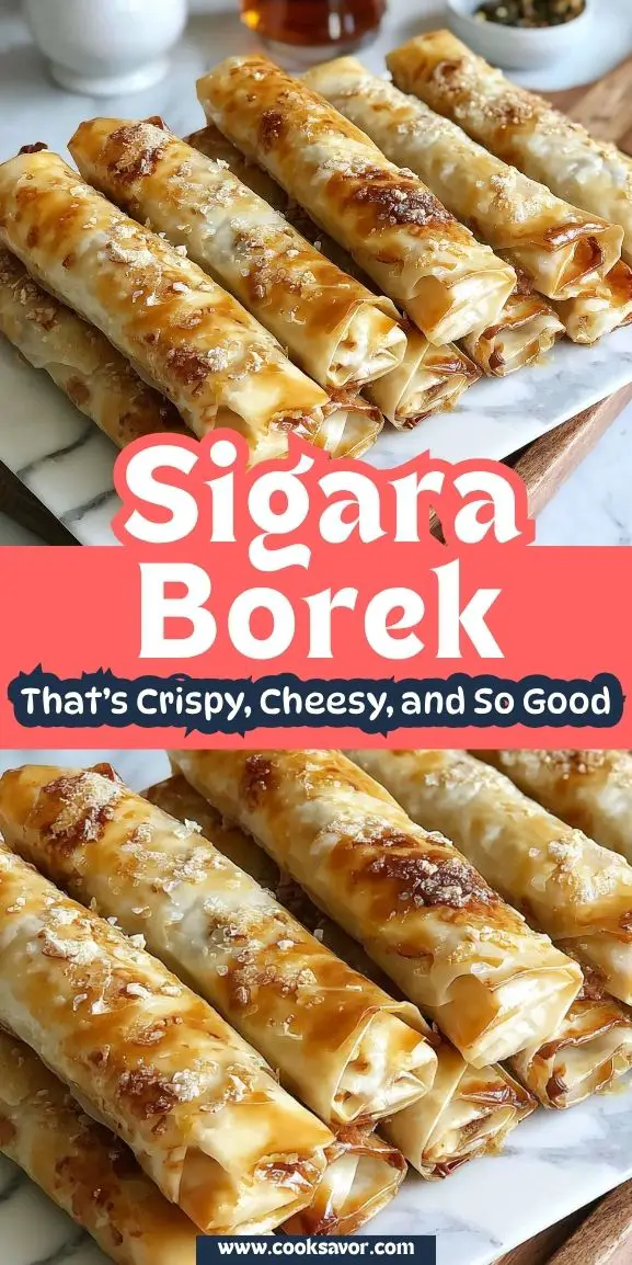 Easy Sigara Borek Recipe – Crispy Turkish Cheese Rolls