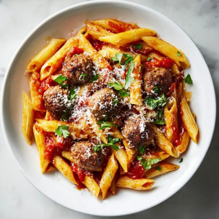 Easy Penne with Meatballs Recipe – Hearty & Delicious