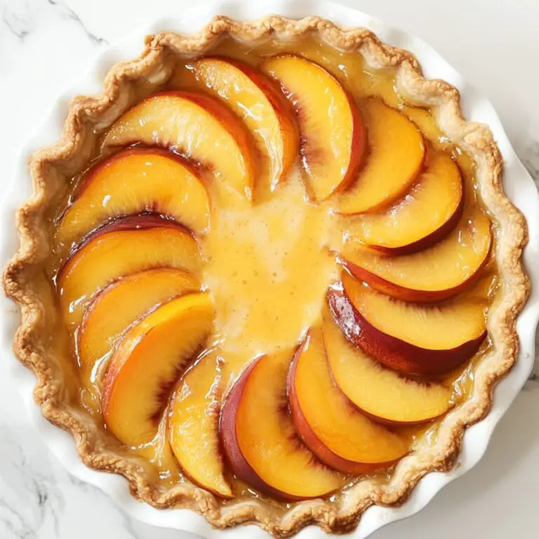 Quick & Easy Peach Custard Pie Recipe – Creamy & Delicious