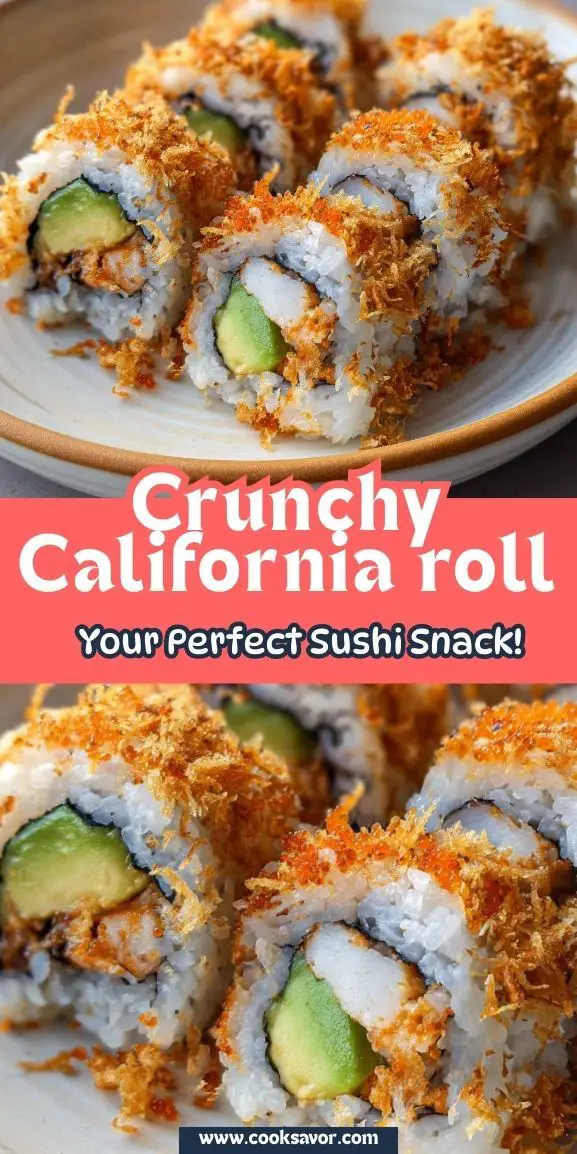 Crunchy California Roll Recipe in 5 Easy Steps