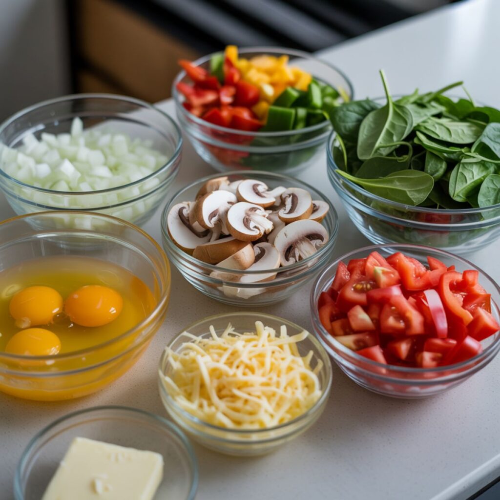 Fluffy & Nutritious Vegetable Omelette Recipe in 5 Minutes