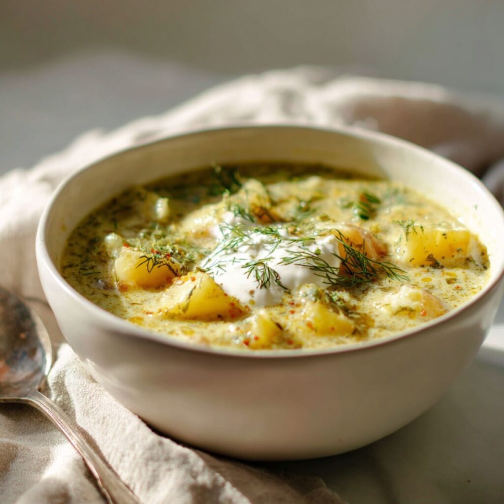 Best Creamy Dill Potato Soup Recipe in 5 Easy Steps
